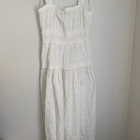 Gap x DOEN | Dresses | Nwt Gap X Doen White Ruffled Tiered Maxi Dress ...